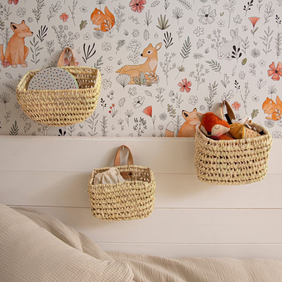 Mini panier mural en osier à suspendre | Bohome Living
